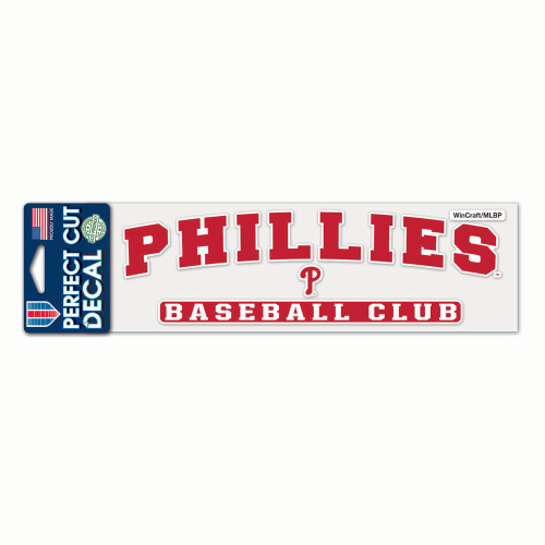 Philadelphia Phillies Decal 3x10 Perfect Cut Color - Sports Fan Shop
