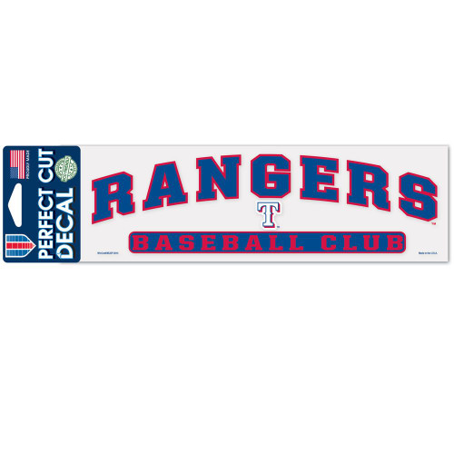 Texas Rangers Decal 3x10 Perfect Cut Color - Sports Fan Shop