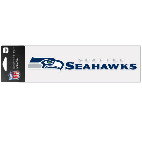 Seattle Seahawks Decal 3x10 Perfect Cut Wordmark Color - Sports Fan Shop