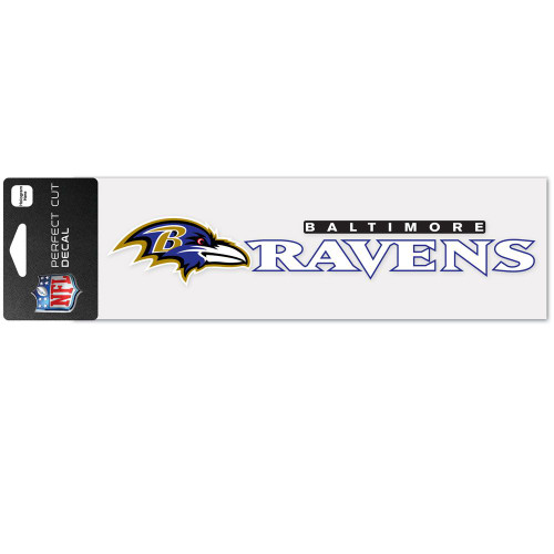 Baltimore Ravens Decal 3x10 Perfect Cut Wordmark Color - Sports Fan Shop