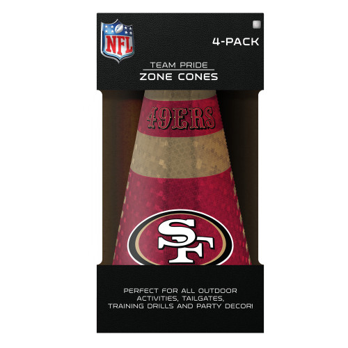 San Francisco 49ers Zone Cones 4 Pack - Sports Fan Shop