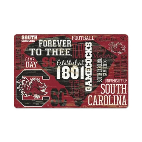 South Carolina Gamecocks Sign 11x17 Wood Wordage - Sports Fan Shop