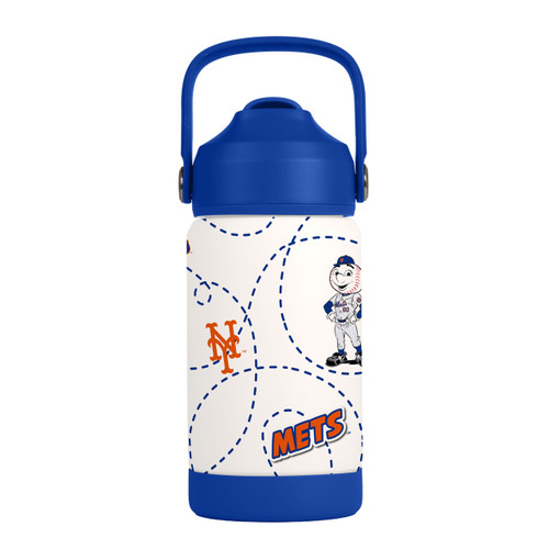 New York Mets Kids Bottle 12oz Stainless Steel Mascot - Sports Fan Shop