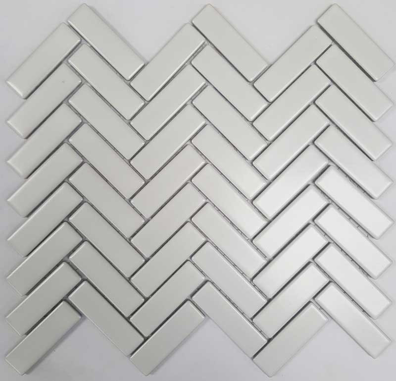 White Satin 06T- Herringbone | Floor and Wall Tiles | Tile Space
