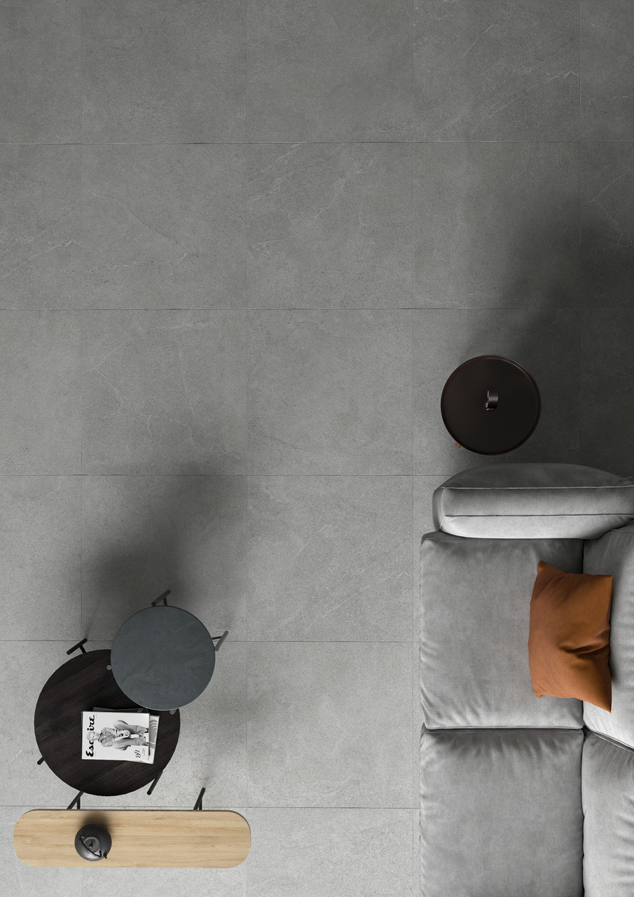 Venus Stone Medium Grey Matt 60 | Floor and Wall Tiles | Tile Space