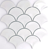 Fishscale Snow Gloss 73mm | Wall Only Tiles | Tile Space