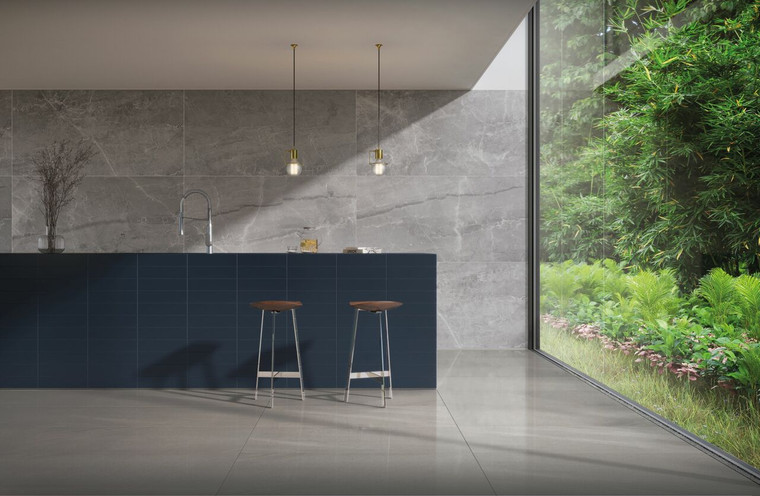Timeless Gray Marble Matt 60x120 | Floor and Wall Tiles | Tile Space