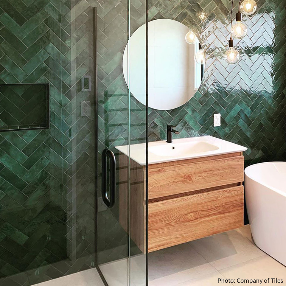 Artisan Moss Green Gloss 6.5x20 | Wall Only Tiles | Tile Space