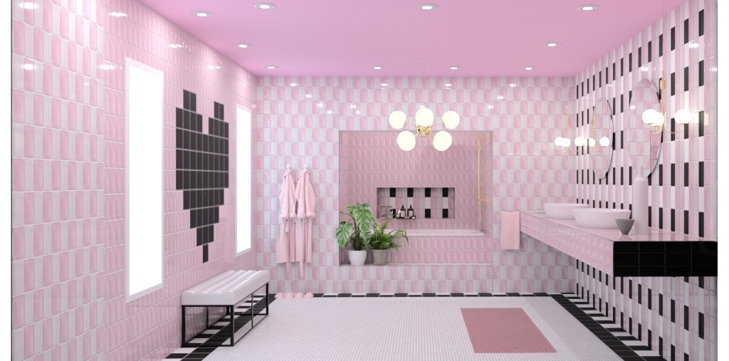 It's a Barbie World - Pink Bathroom Looks Fit For a Star - Tile Space