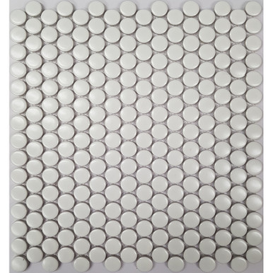 Penny Round White Matt | Floor and Wall Tiles | Tile Space