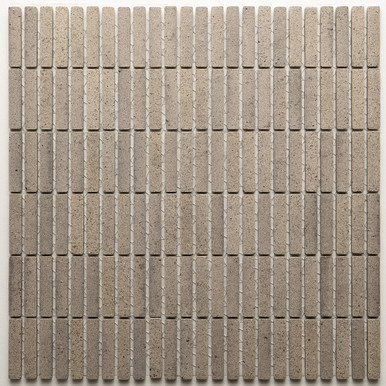 Kreuz Dark Grey Matt Finger Mosaic 10x48mm | Wall Only Tiles | Tile Space