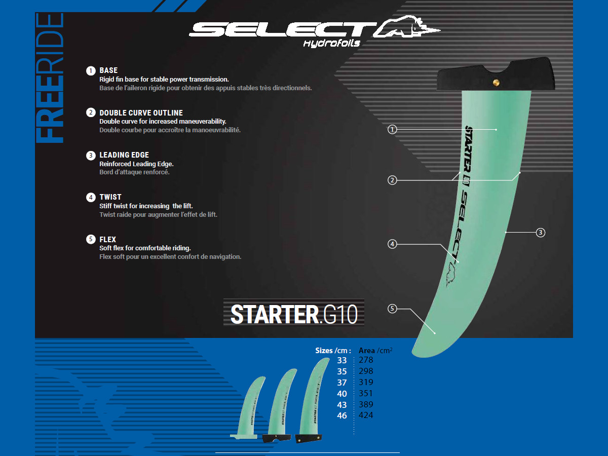 Select Starter Tuttle Box G10 Windsurf Fin