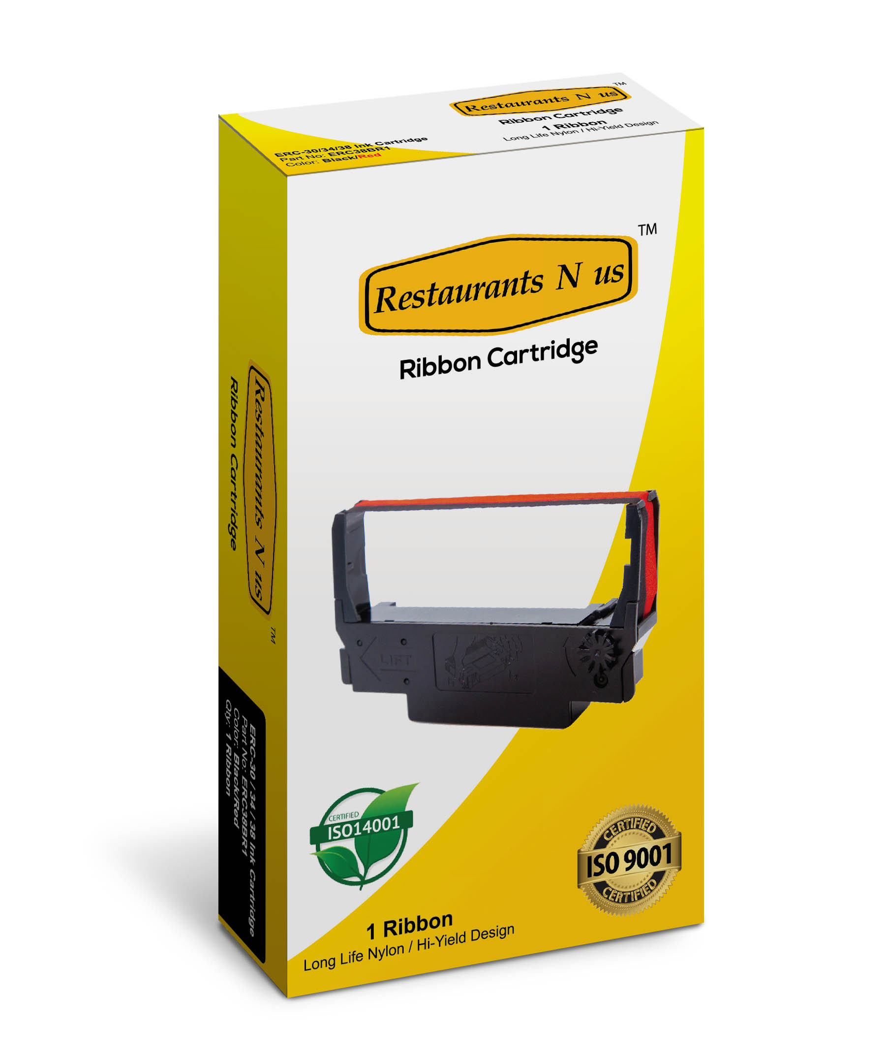 Epson ERC 30 / 34 / 38 Black/Red Cartridge Ribbon (6 Pack Box)