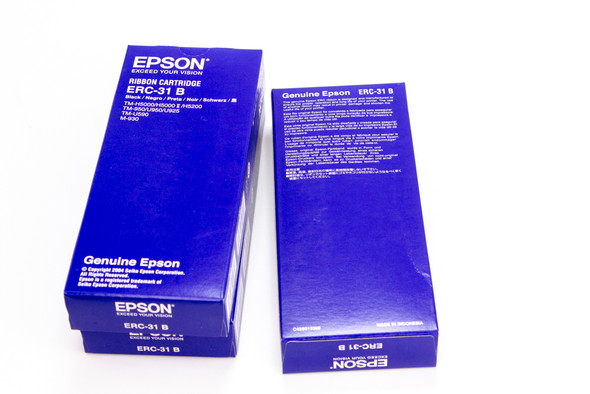 Genuine Epson ERC-32B Black Dot-Matrix Printer Ribbon (E65090)