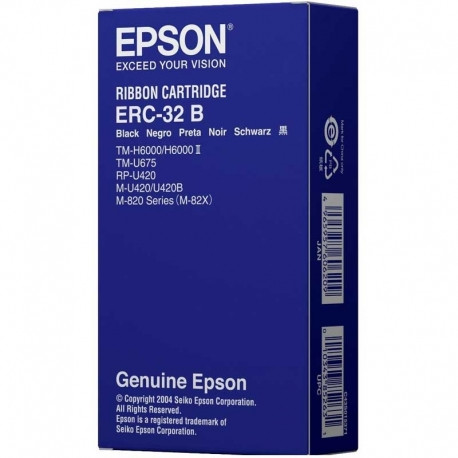 Genuine Epson Black/Red Print Ribbon (ERC-38BR), 10 Ribbons