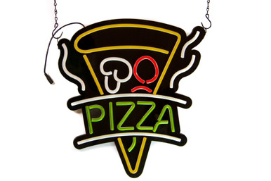 PIZZA LED Sign Ultra Bright LED Neon 21 inch x 17.5 inch (Green/Red ...