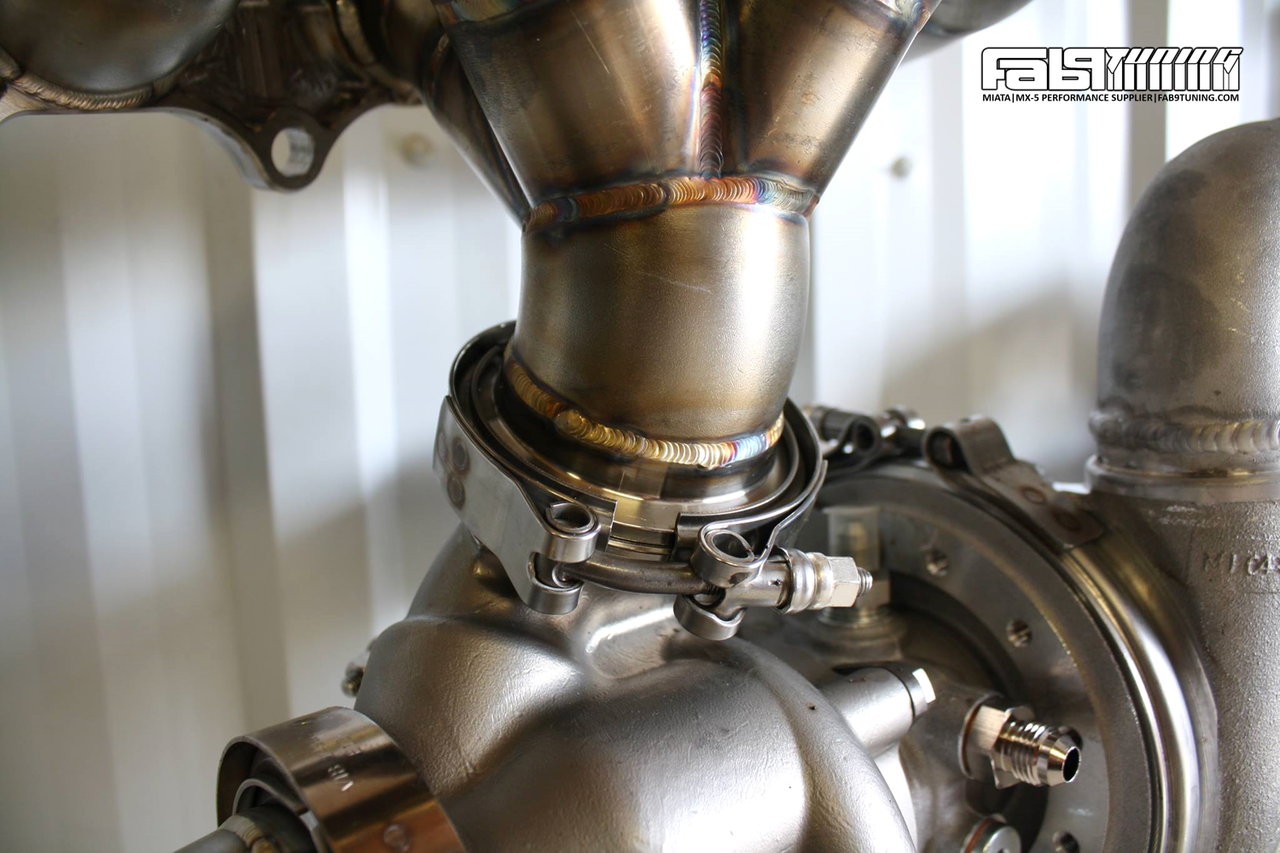 Fab9Tuning V-Band Bottom Mount Turbo Manifold/Downpipe (NC 06-15)