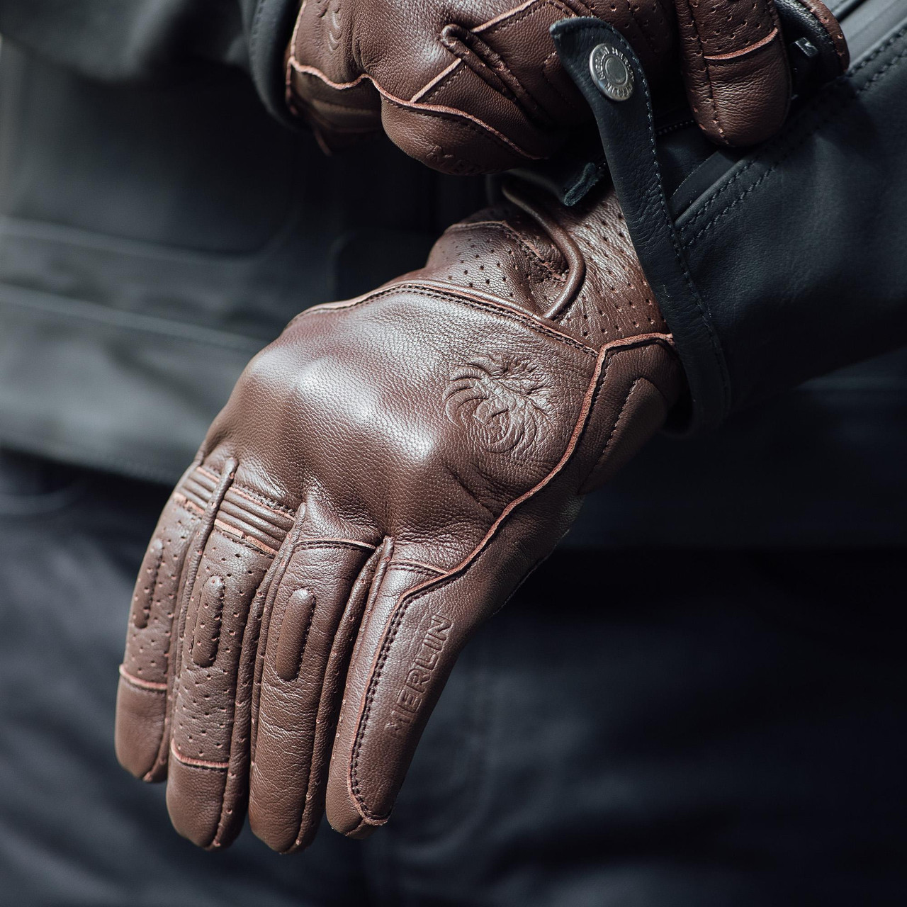Merlin - Legacy Leather Glove - Brown - Baffle Haus