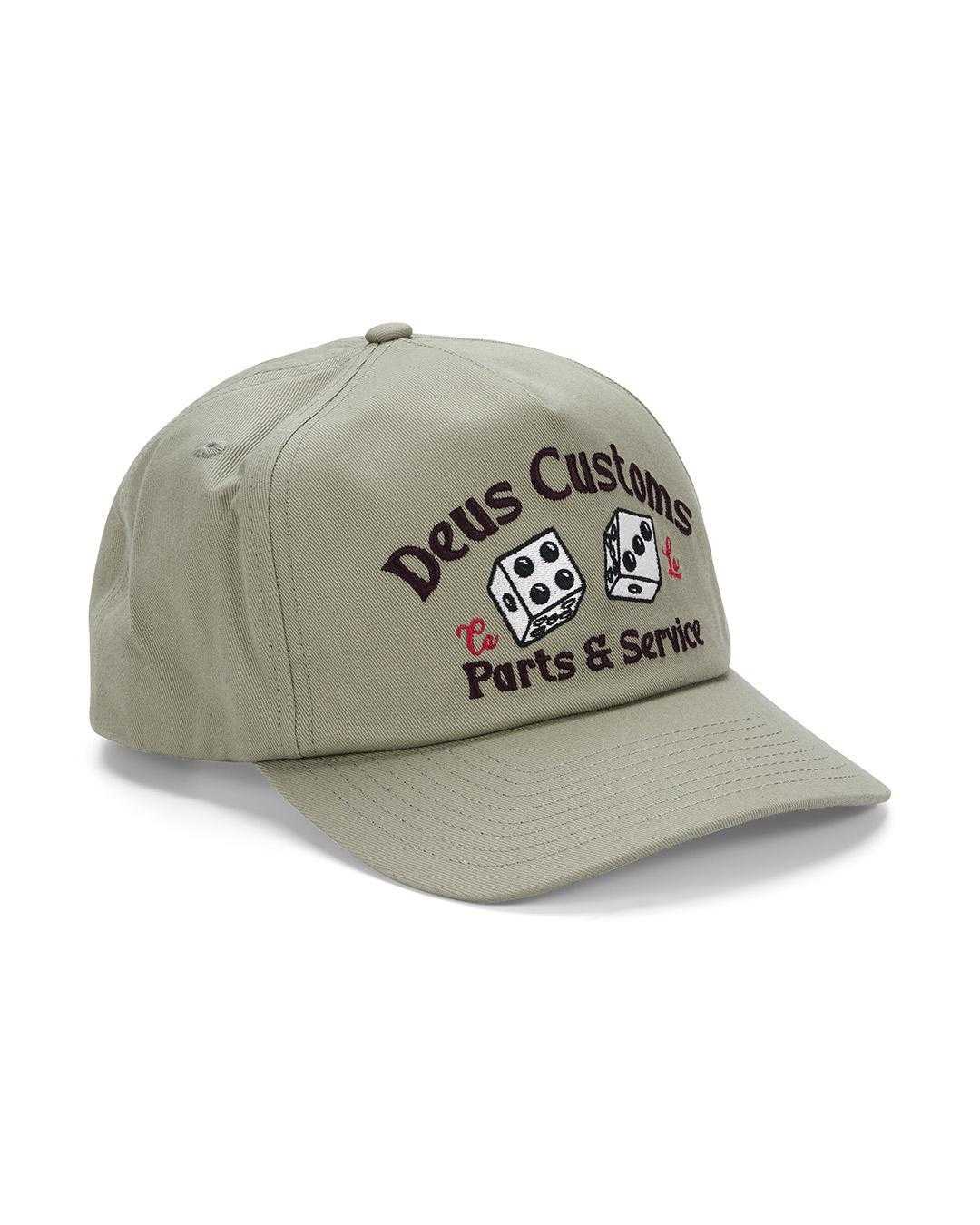Deus Knucklebones Cap - Olive Green - Baffle Haus