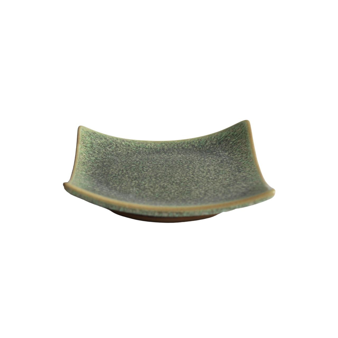 Speckled Sage Pillar Plate - Square