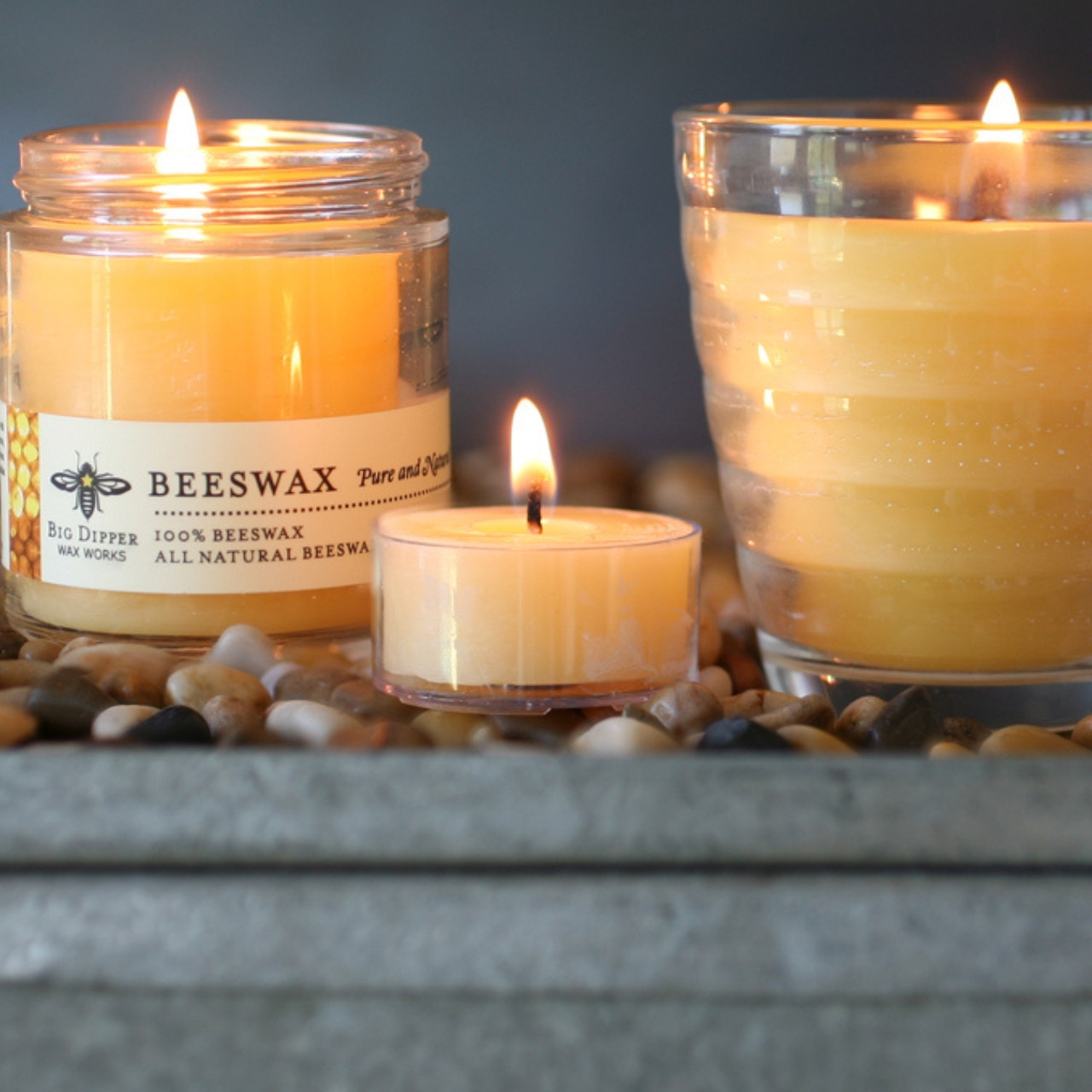 Pure Beeswax Tea Light Candles - Big Dipper Wax Works
