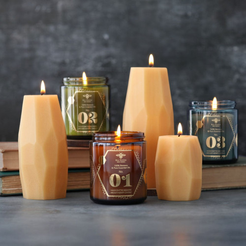 Alchemy Candle #03 - Vanilla & Amyris (Blue) - 35 Hour Burn - Seconds