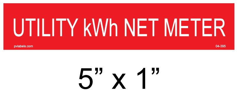 PLACEMENT - kWh METER - PV Labels