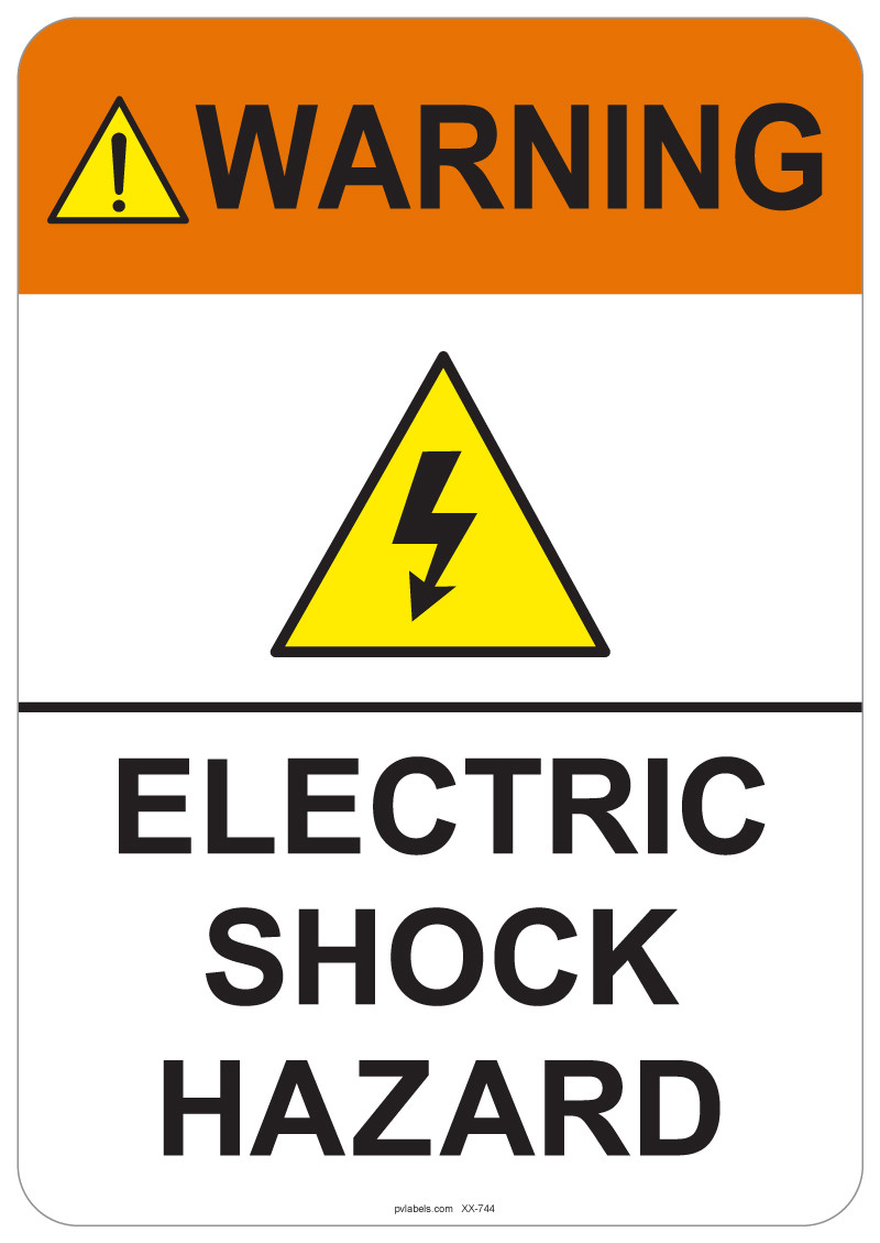 Warning Shock Hazard