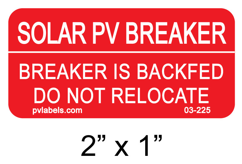 03-227 | SOLAR LABEL - LINE SIDE - TAP | PV LABELS