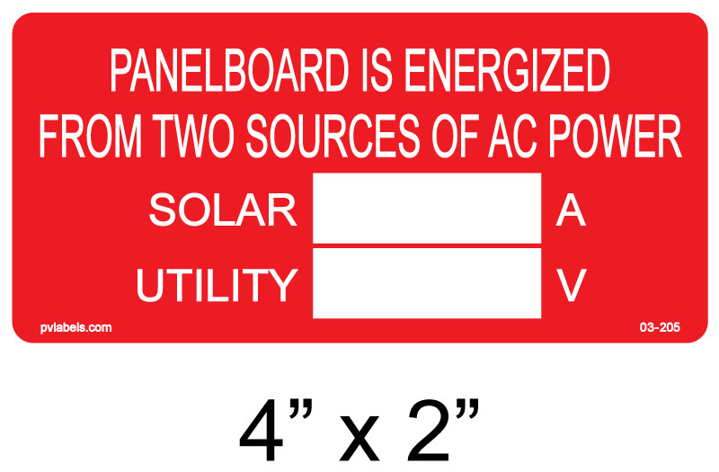 PLACEMENT - ALL LABELS - PV Labels