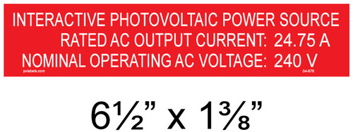ALL PRODUCTS - ALL PLACARDS - Page 2 - PV Labels