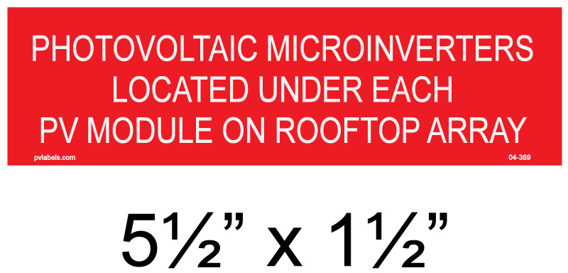 PLACEMENT - INVERTER - PV Labels