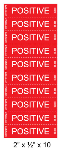 05-806 | SOLAR LABEL - POSITIVE (10 LABELS PER | PV LABELS