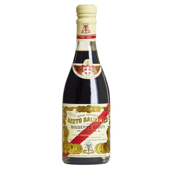 Giuseppe Giusti 5 Gold Medals "Banda Rossa" Cube with Box Balsamic Vinegar de Modena