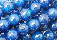 Beads - Agate Beads (assorted) - Dark Blue Agate - GiftsJoy.com