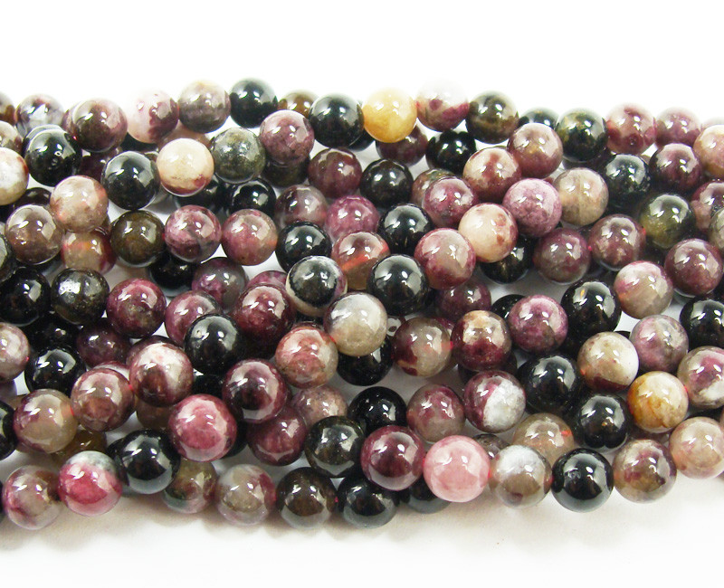Tourmaline round beads (6mm)