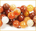 Beads - Jade Beads (assorted) - Orange Jade - GiftsJoy.com