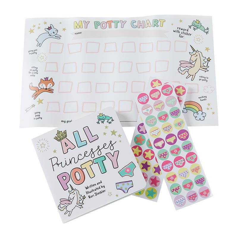POTTY PRINCESS Board Book Set - [Wholesale]CR Gibson