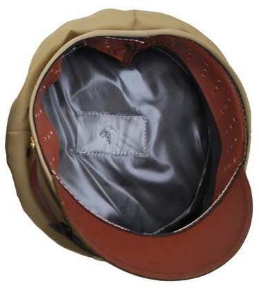 US WWII Officers Khaki "Crusher" Style Cap from Hessen Antique