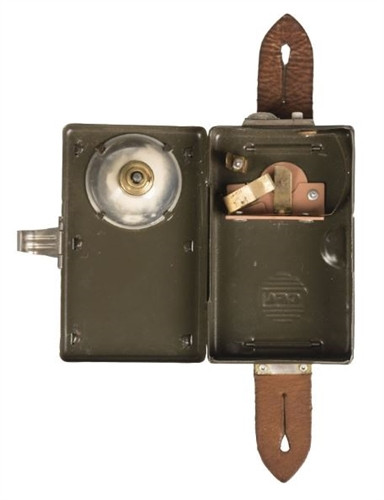 Polish Army Box Flashlight from Hessen Antique