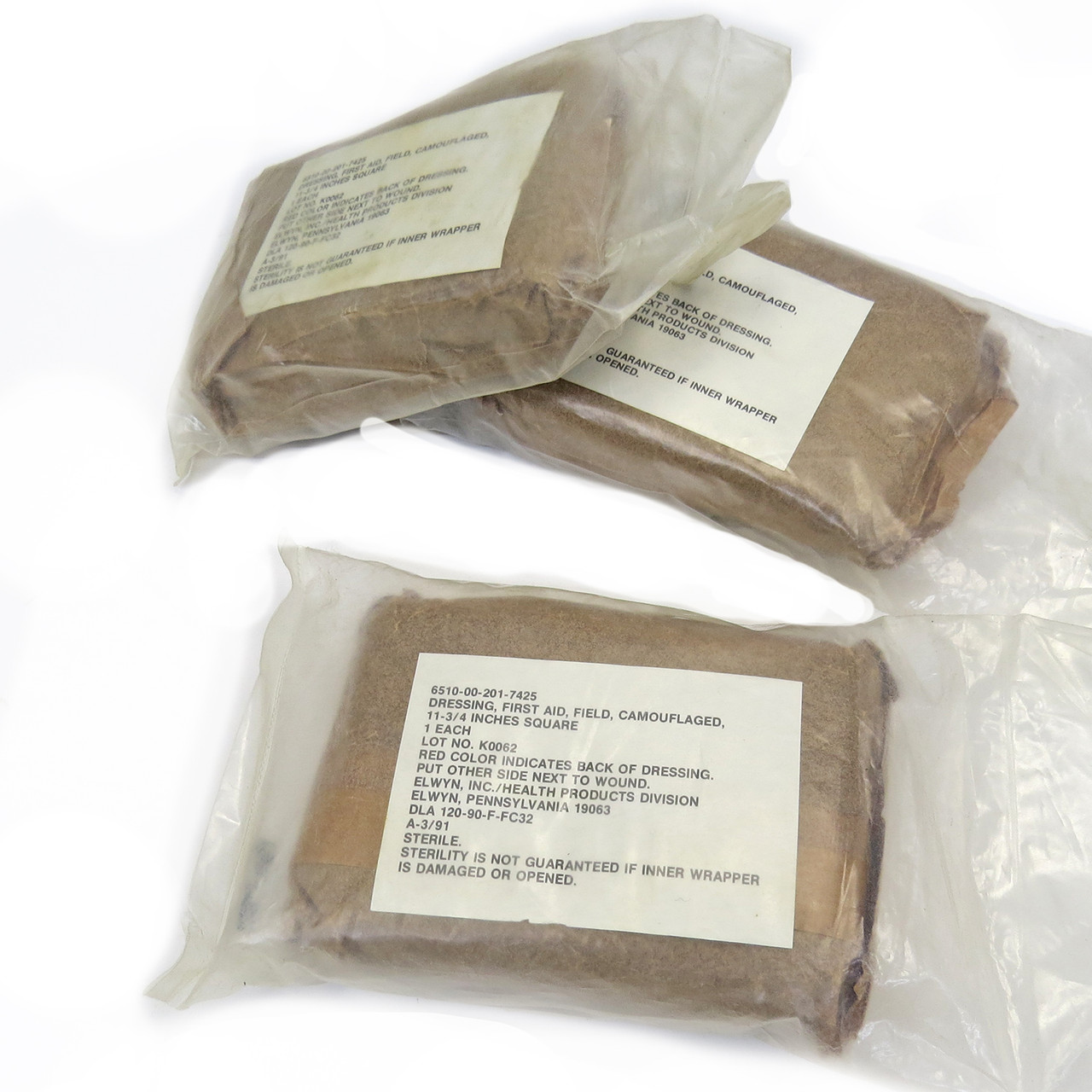 US GI Camouflaged Fist Aid Field Dressing