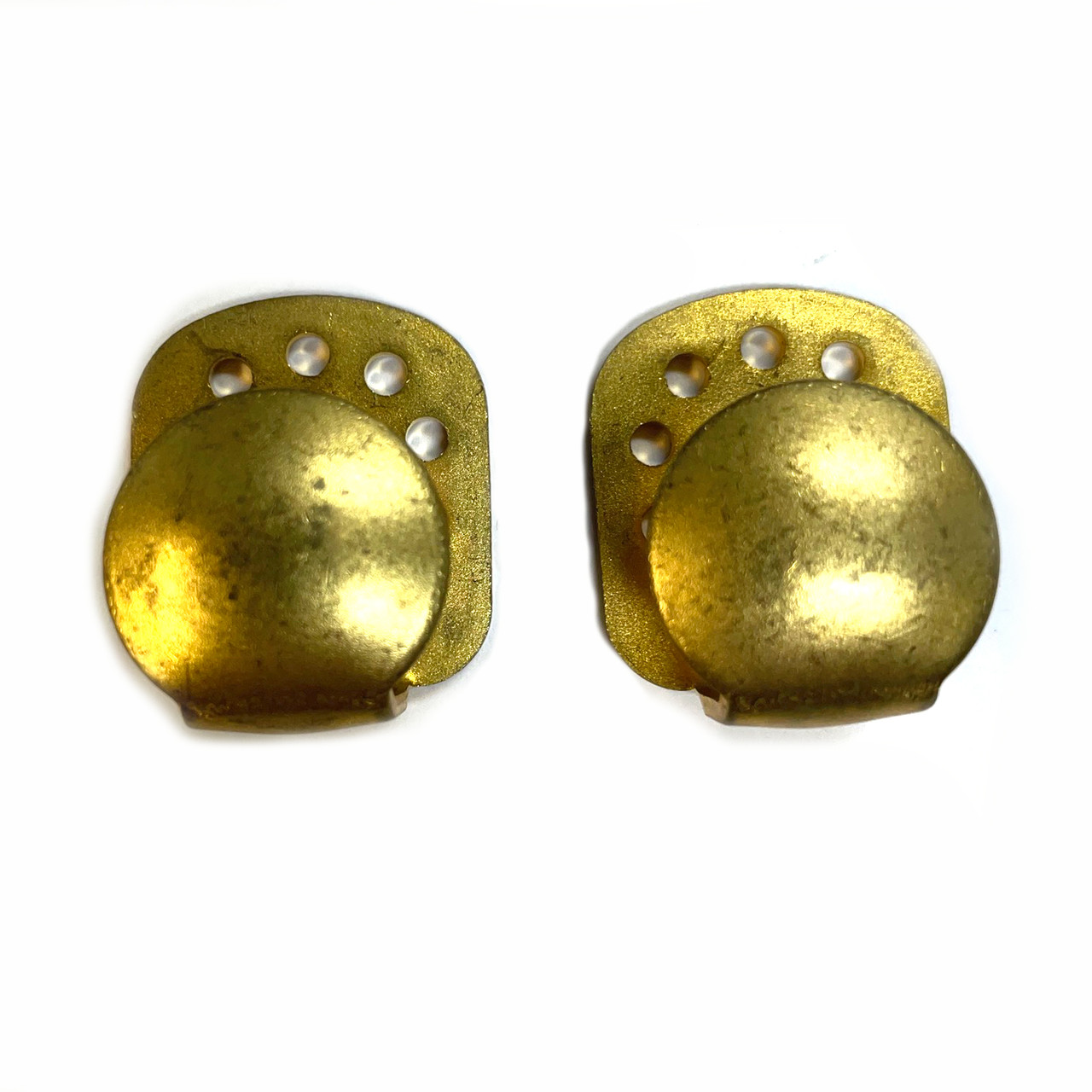 German Brass Belt Hook Buttons - Sold by the pair