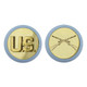 Infantry Collar Insignia w/ Blue Disks - Enlisted