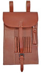 WWII Style German Brown Leather Map Case