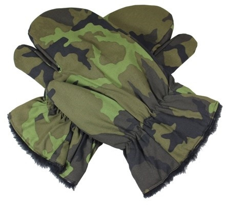 Czech M95 Camo Cold Weather Mittens from Hessen Antique