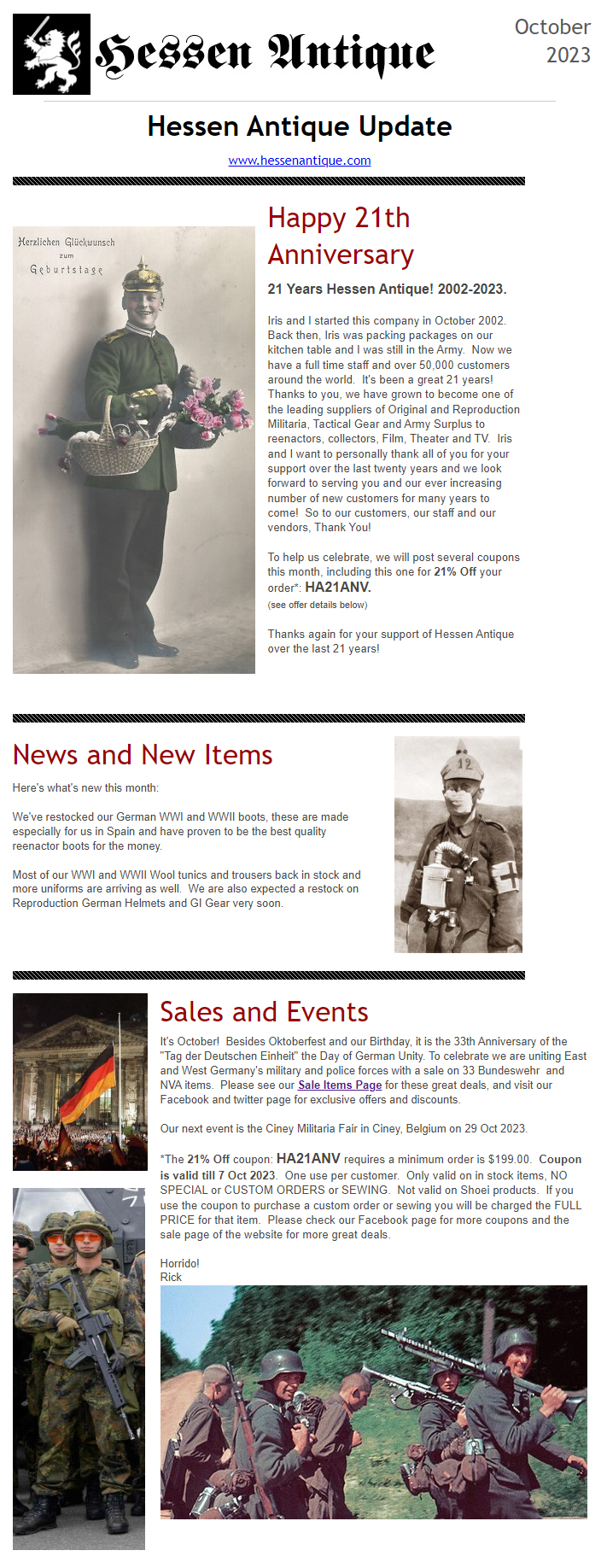 What's New at Hessen Antique