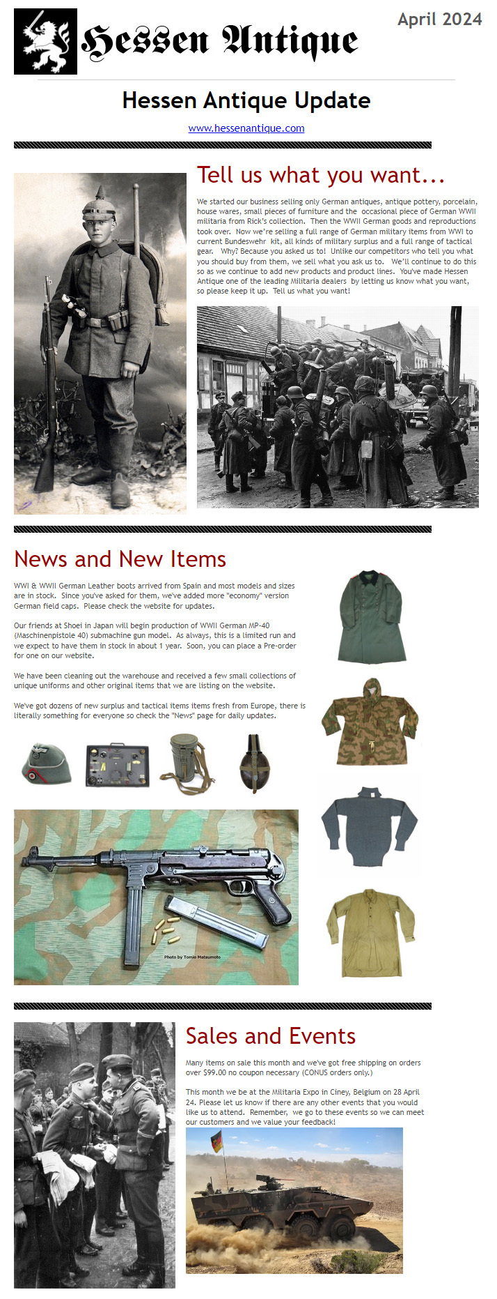 What's New at Hessen Antique