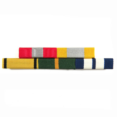 Military Style Ribbon Bar, 5 Ribbons