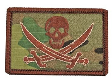MultiCam Calico Jack Flag Patch with Hook Fasteners from Hessen Antique