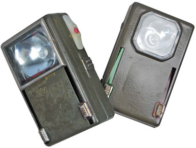 Polish Army Box Flashlight - Soviet Era from Hessen Antique